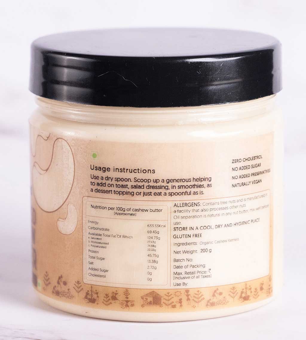 Organic Cashew Butter - Creamy